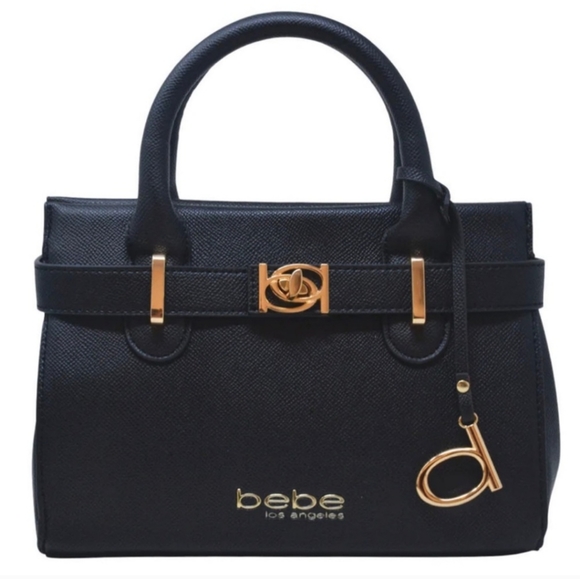 bebe | Bags | Nwtbebe Evie Black Small Satchel Purse | Poshmark